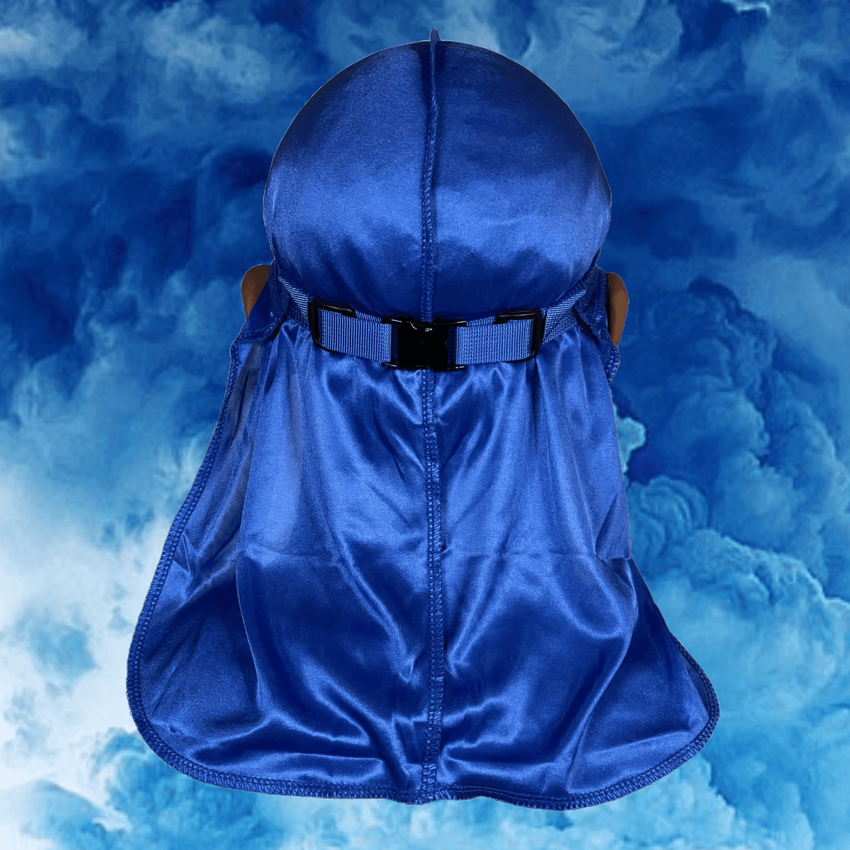 Premium Blue Silky Durag – WezTeck